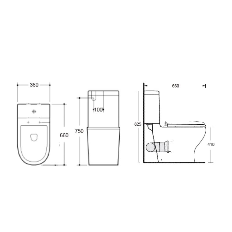 Fully Installed Skew Pan Back to Wall Toilet Suite – Perth Trade Direct
